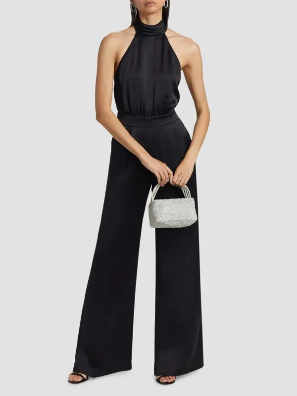 Ramy Brook Tatiana Satin Wide-leg Jumpsuit