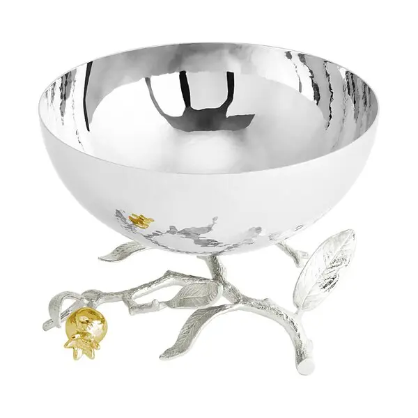Michael Aram Pomegranate And Gold Small Bowl - Silver