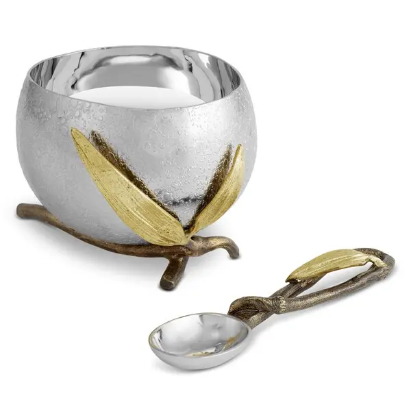Michael Aram Zen Garden Nut Bowl With Spoon