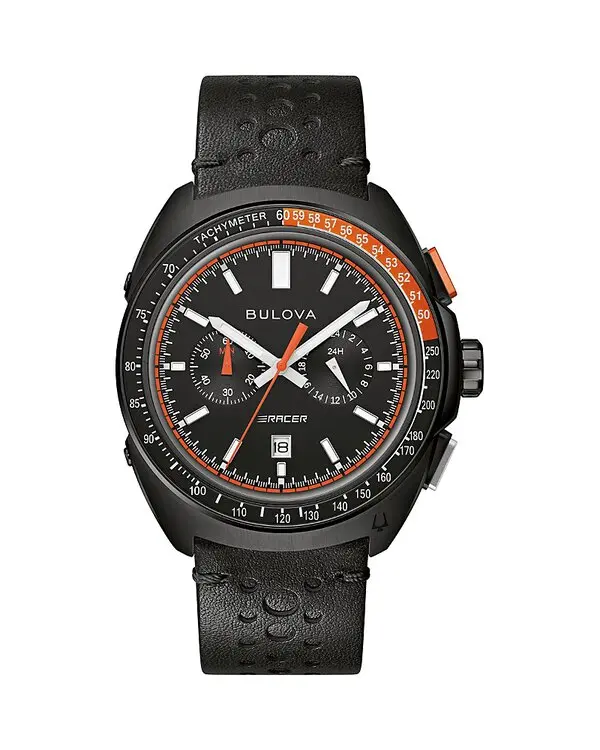 Bulova Performance Racer Chronograph Watch - Black/black