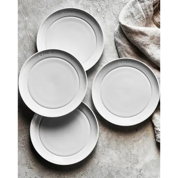 STAUB 6 Appetizer Plate Set Of 4