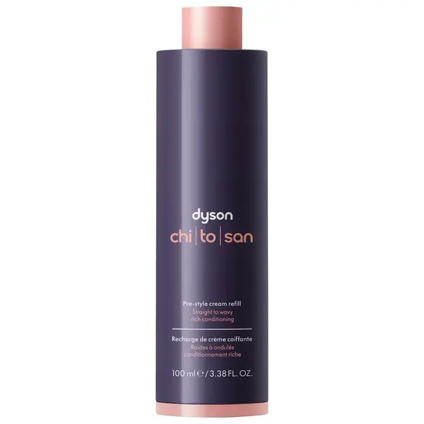 DYSON Chitosan Pre-styling Hair Cream For Flexible Hold - Straight To Wavy Hair, Rich Conditioning Refill