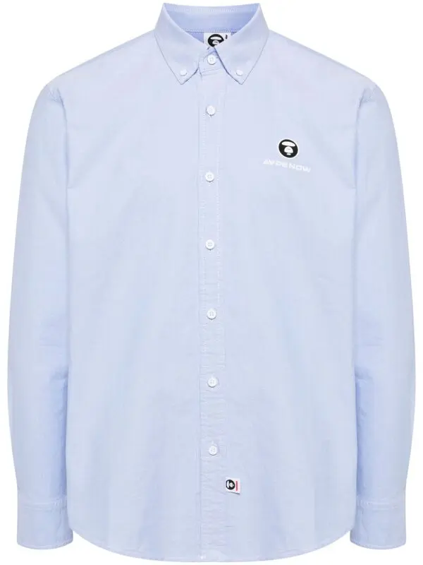 AAPE BY *A BATHING APE® Logo-patch Long-sleeved Shirt