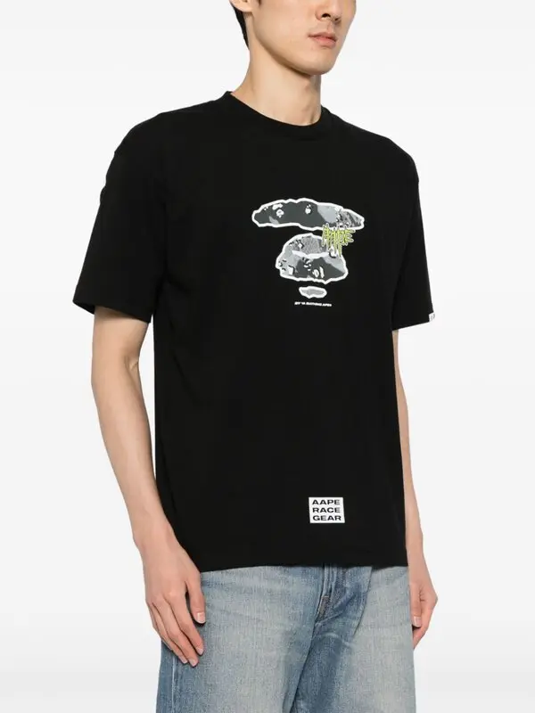 AAPE BY *A BATHING APE Logo-printed Cotton T-shirt