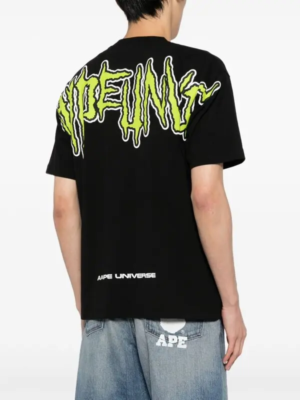 AAPE BY *A BATHING APE Logo-printed Cotton T-shirt