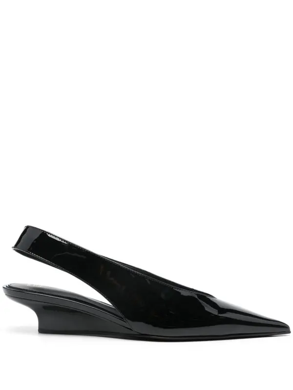 TOTEME 35mm Wedge-heel Slingback Pumps - Black