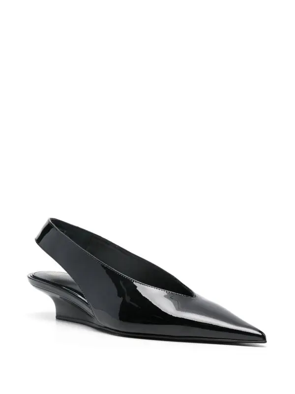 TOTEME 35mm Wedge-heel Slingback Pumps - Black