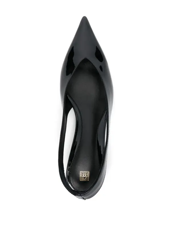 TOTEME 35mm Wedge-heel Slingback Pumps - Black