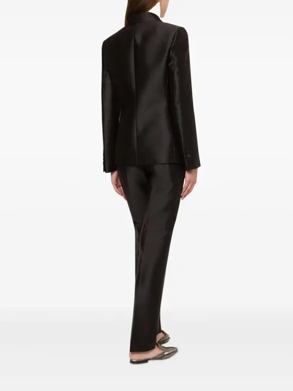 Alberta Ferretti Single-breasted Satin Blazer