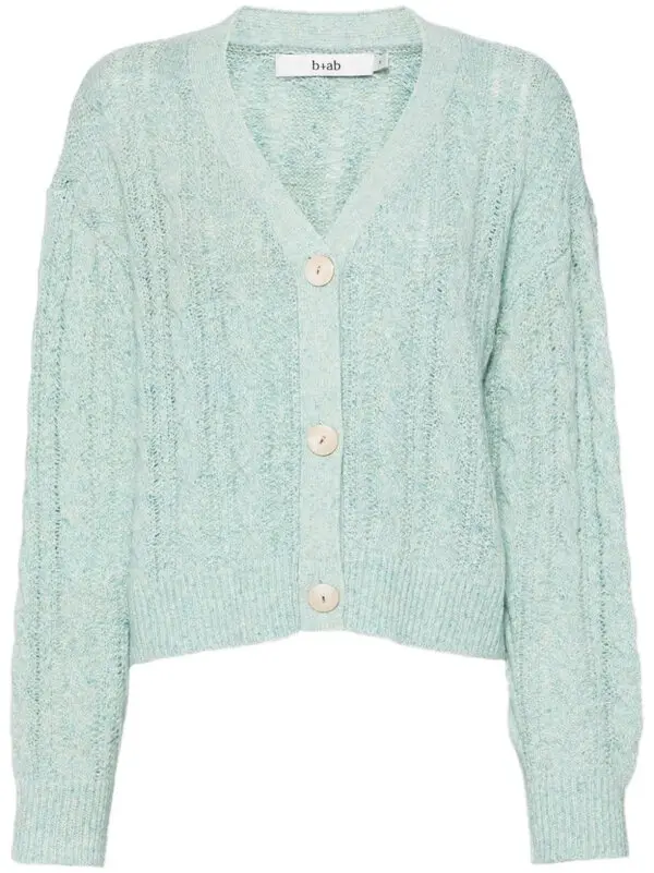 B+AB Cable Knit Cardigan - Green
