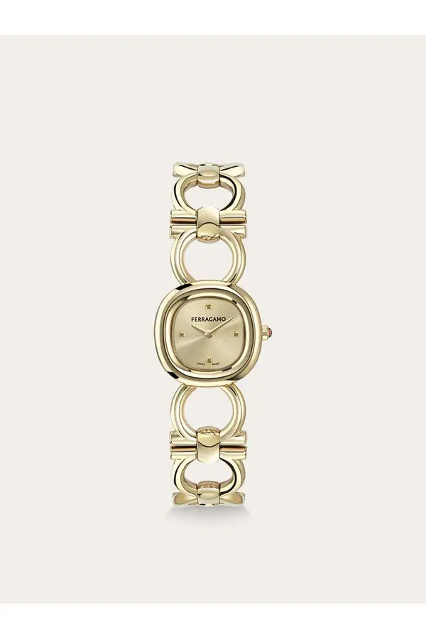 FERRAGAMO Double Gancini Watch - Gold