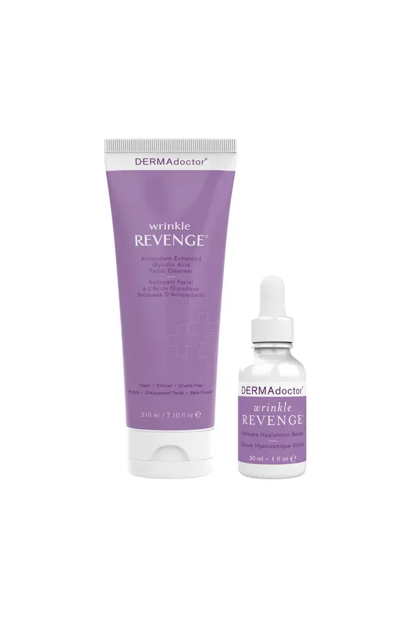 DERMADOCTOR Wrinkle Revenge Cleanser &amp Serum Duo - Aqua