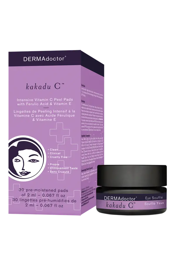DERMADOCTOR Kakadu C Intensive Vitamin C Peel &amp Eye Soufflé Duo - Aqua