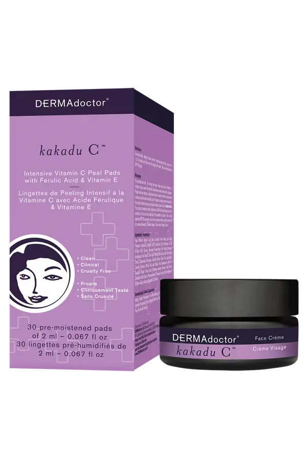 DERMADOCTOR Kakadu C Face Crème &amp Peel Pad Duo - Aqua