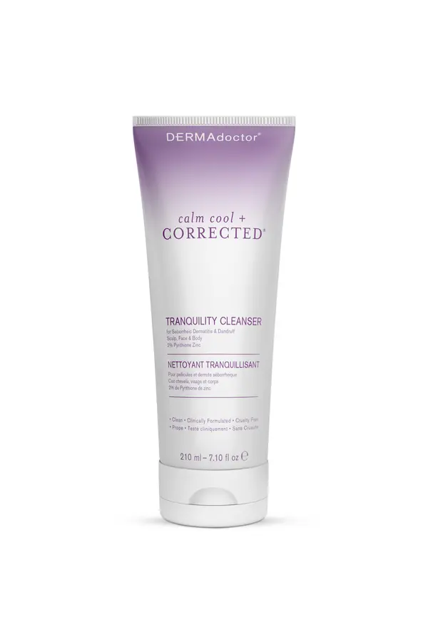 DERMADOCTOR Calm Cool &amp Corrected Tranquility Cleanser For Seborrheic Dermatitis &amp Dandruff - Aqua