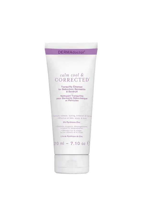 DERMADOCTOR Calm Cool &amp Corrected Tranquility Cleanser For Seborrheic Dermatitis &amp Dandruff - Red