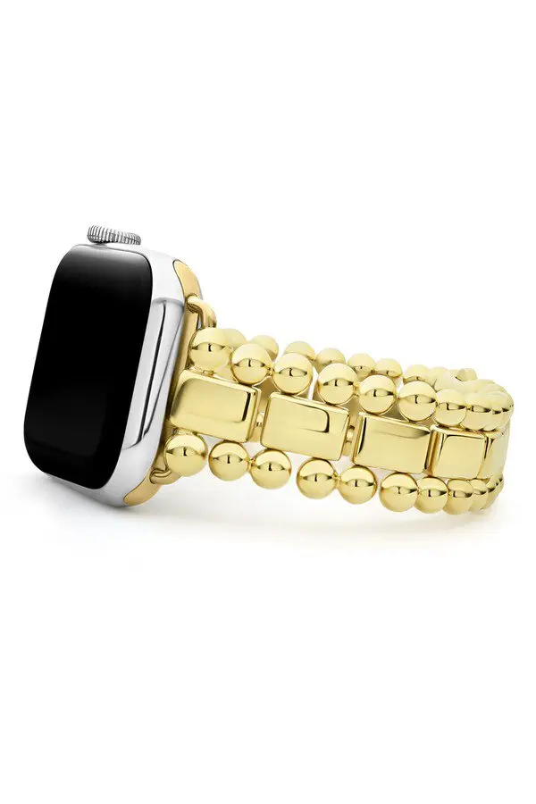 Lagos Smart Caviar 18k Apple Watch Bracelet - Gold