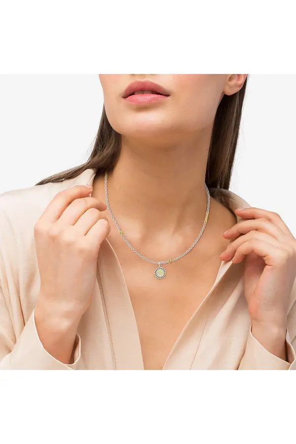 Lagos Signature Caviar Diamond Q Initial Charm Pendant
