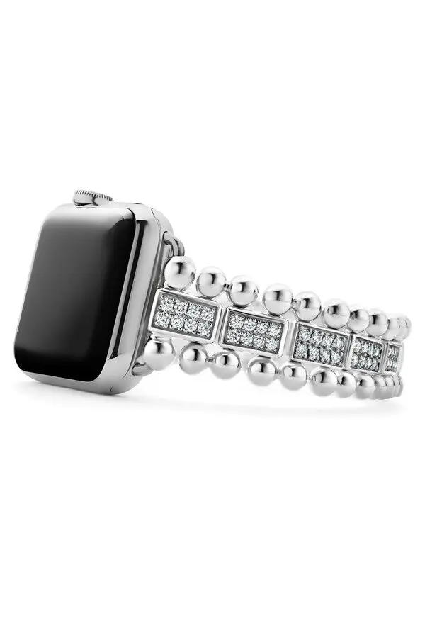 Lagos Sterling Diamond Watch Bracelet - Silver