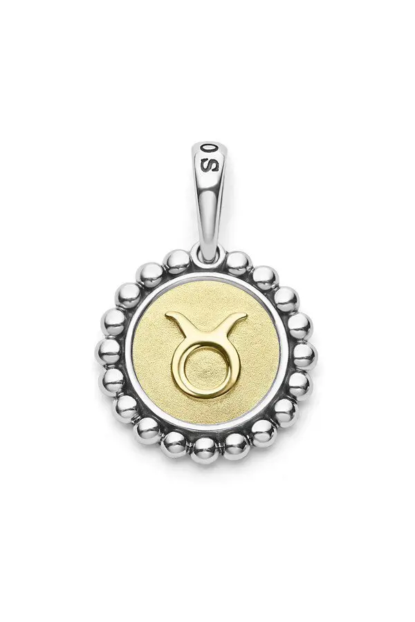 Lagos Signature Caviar Taurus Zodiac Charm - Gold