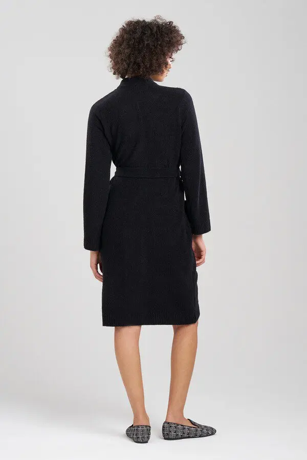Natori Aura Solid Robe - Black
