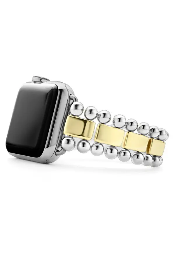 Lagos Smart Caviar 18k And Sterling Silver Apple Watch Bracelet - Gold