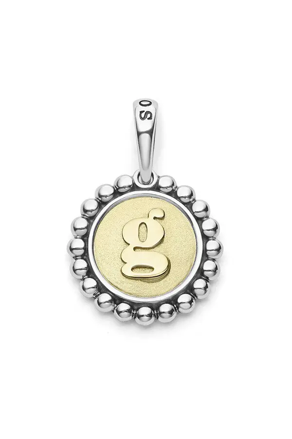 Lagos Signature Caviar G Initial Charm - Gold