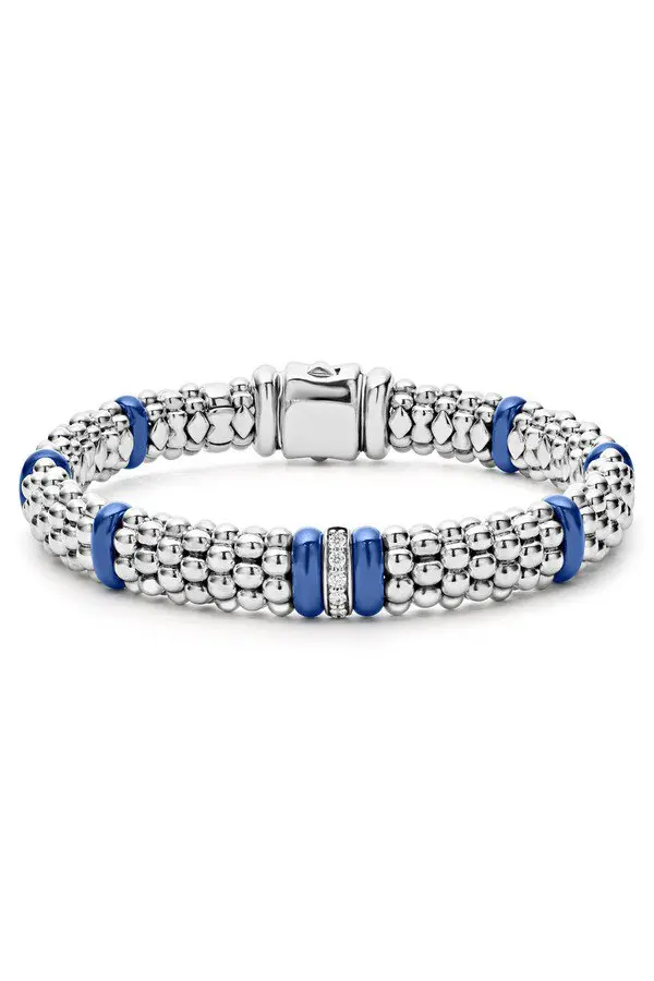Lagos Caviar Ultramarine Diamond Bracelet - Blue