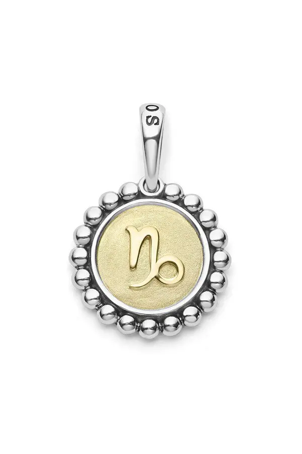 Lagos Signature Caviar Capricorn Zodiac Charm - Gold