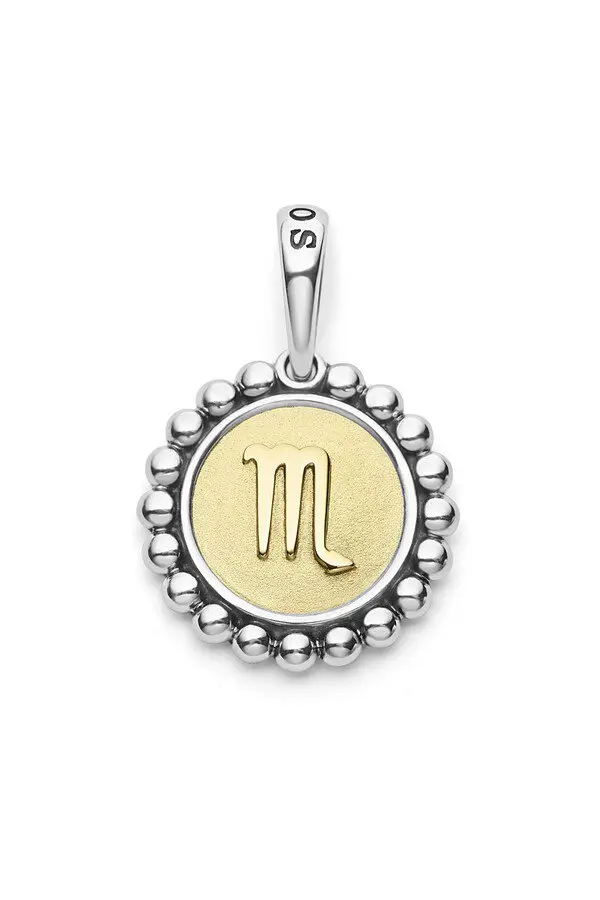 Lagos Signature Caviar Scorpio Zodiac Charm - Gold