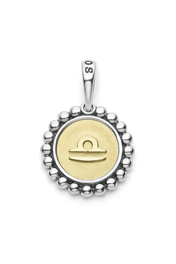 Lagos Signature Caviar Libra Zodiac Charm - Gold