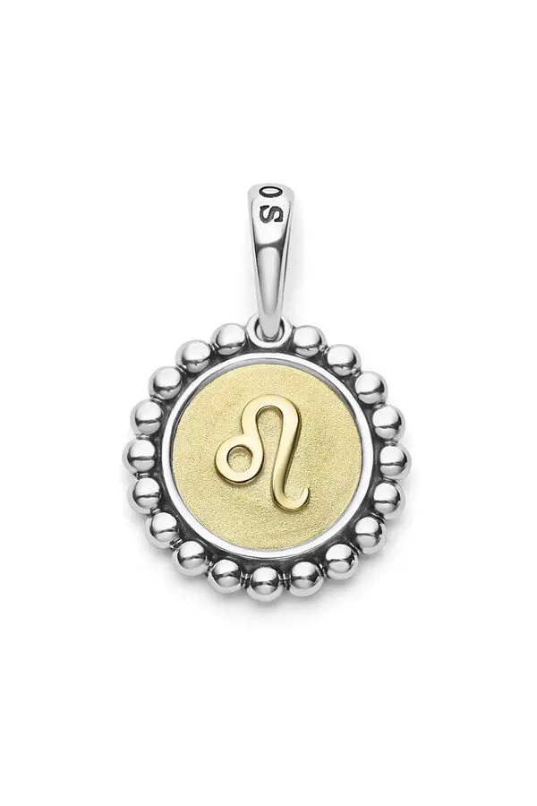 Lagos Signature Caviar Leo Zodiac Charm - Gold
