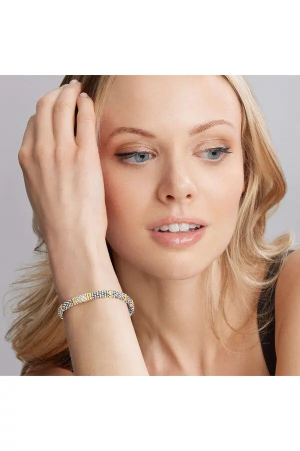 Lagos Signature Caviar Diamond Bracelet