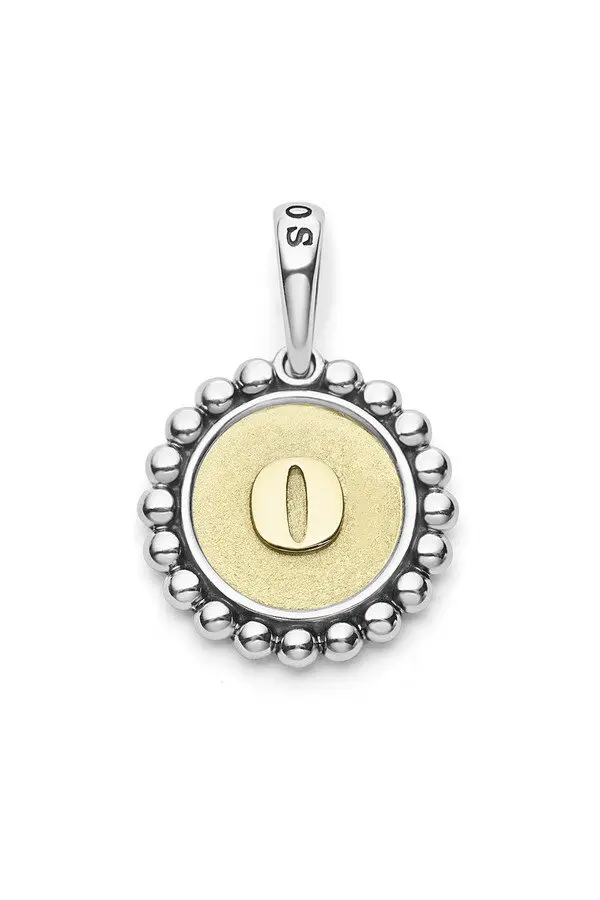 Lagos Signature Caviar O Initial Charm - Gold