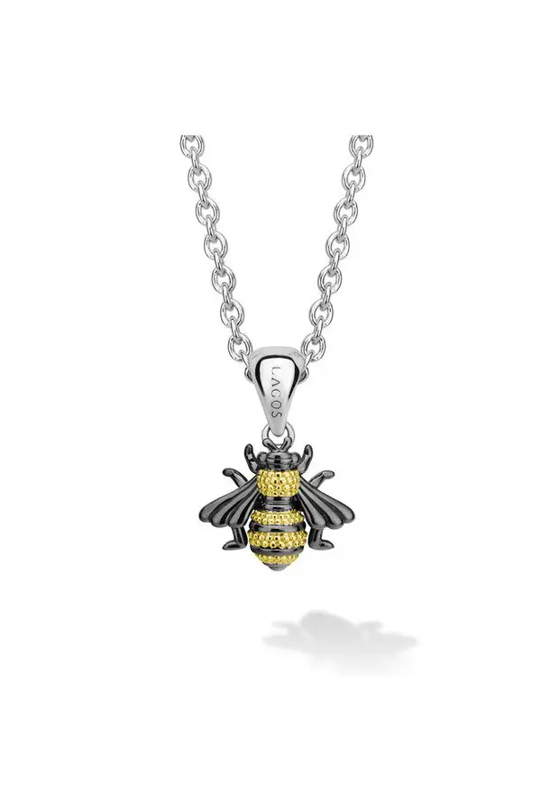 Lagos Rare Wonders Small Honeybee Pendant Necklace - Gold