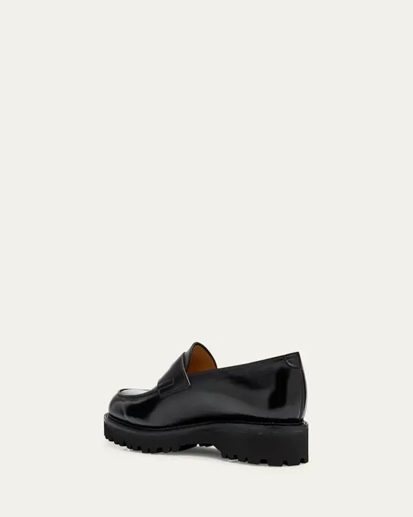 John Lobb Lopez Leather Penny Loafers