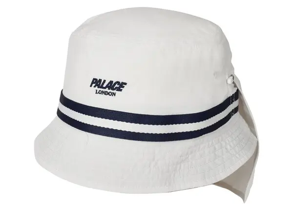 PALACE London Neck Saver Bucket Hat - White