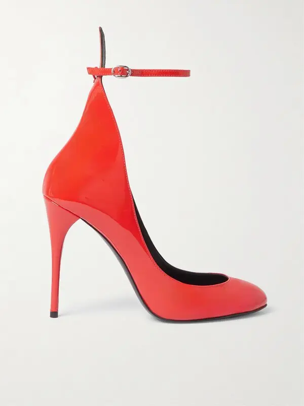 Alaïa 90 Patent-leather Pumps - Red
