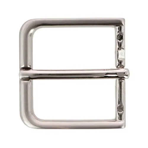 Trafalgar 35mm Italian Polished Brass Rounded Buckle - Silver