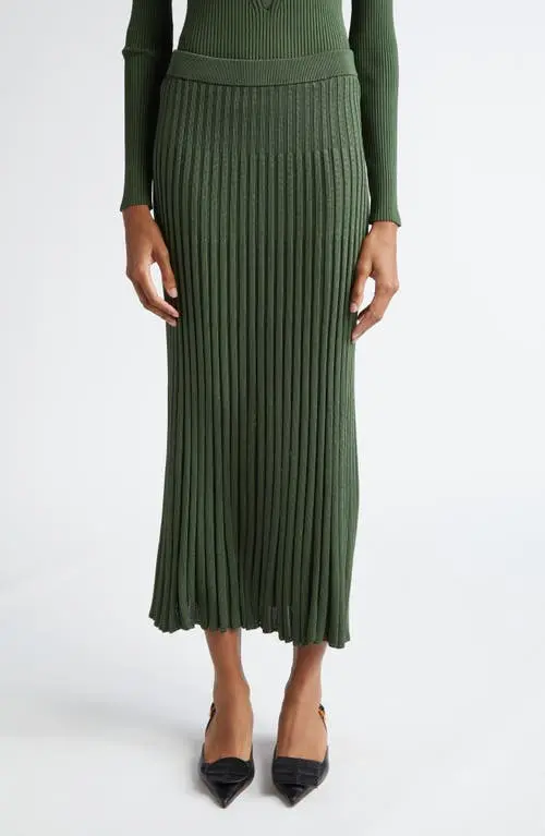 Zimmermann Rib Midi Sweater Skirt