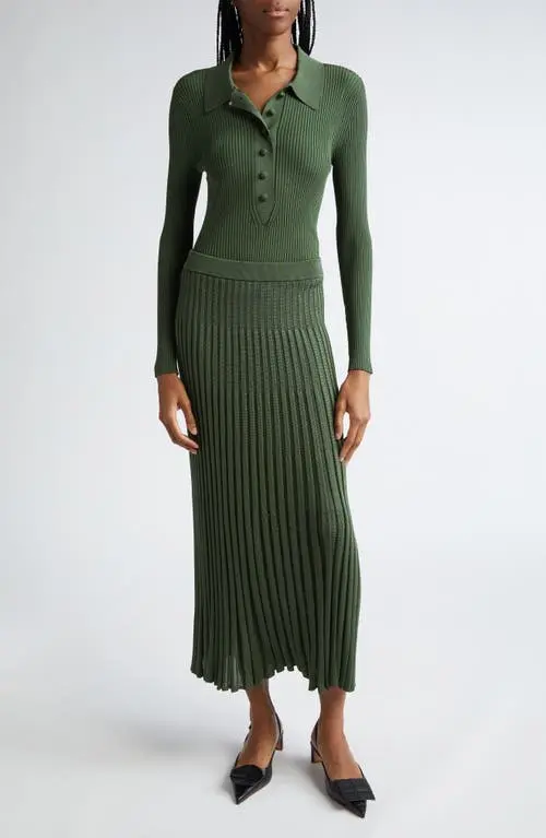 Zimmermann Rib Midi Sweater Skirt