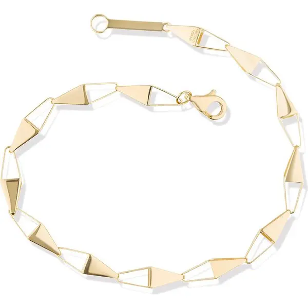 Lana Jewelry 14k Laser 3d Kite Chain Bracelet - Gold