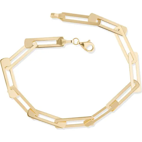 Lana Jewelry 14k Laser Interlocking Chain Bracelet