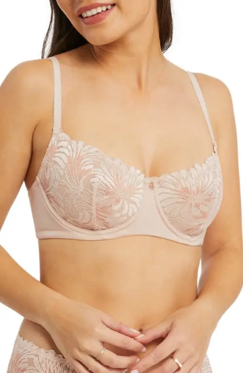 MONTELLE INTIMATES Anniversary Flirt Underwire Balconette Bra - Lotus