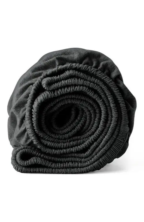 PACT Organic Favorite Tee Jersey Fitted Sheet - Charcoal Heather