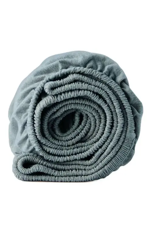 PACT Organic Favorite Tee Jersey Fitted Sheet - Smoke Heather