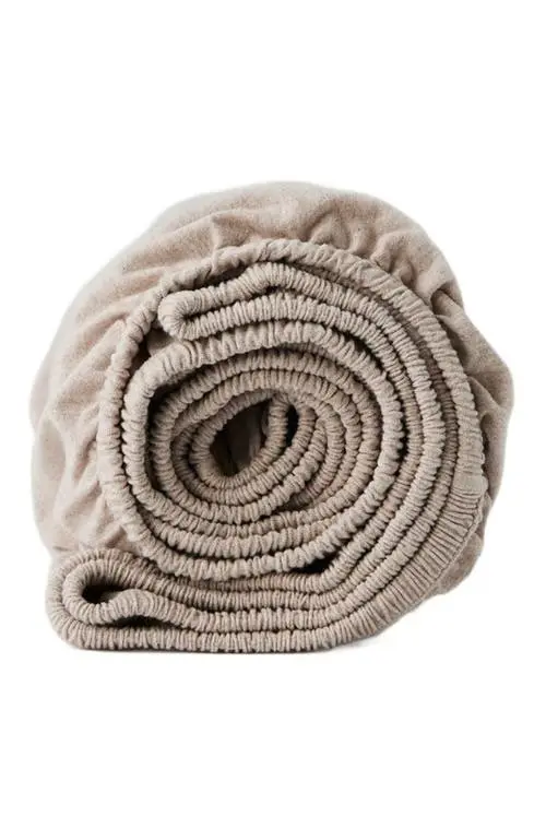 PACT Organic Favorite Tee Jersey Fitted Sheet - Wheat Heather
