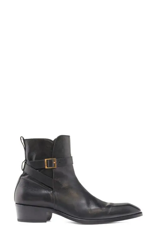 TOM FORD Kenneth Buckle Ankle Boots - Black