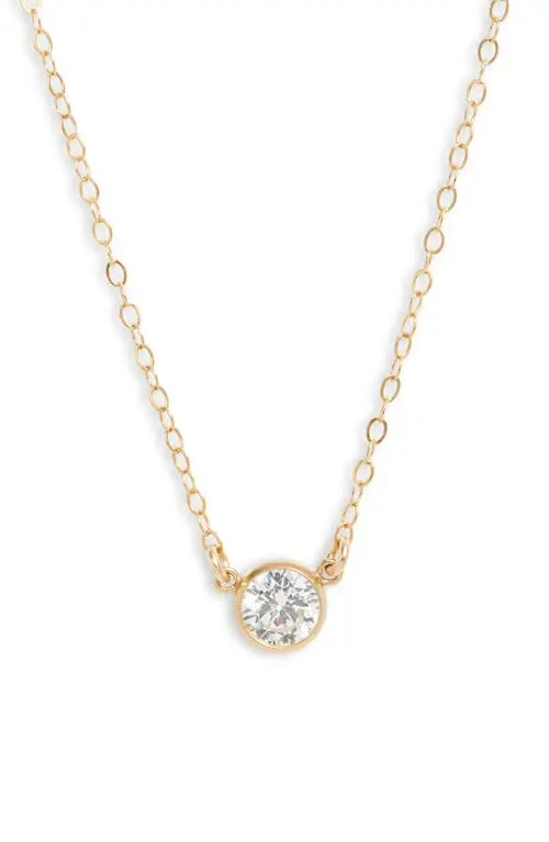 SET & STONES Blake Cubic Zirconia Pendant Necklace - Gold