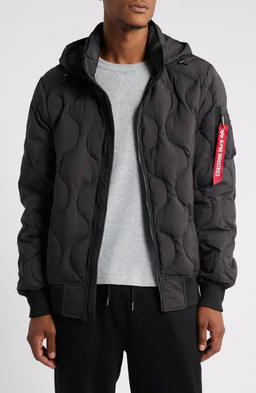 Alpha Industries Lightweight Quilted Down Jacket Black
